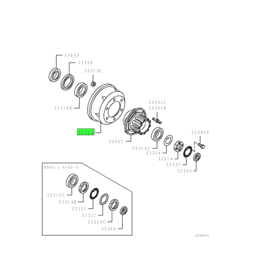 MC862725 Mitsubishi FUSO | Rear Brake Drum | Source One Parts Center