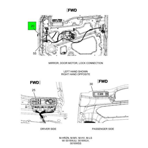 4124181C91 Navistar International | HARNESS DOOR WIRING LH PWR WIN/LCK ...