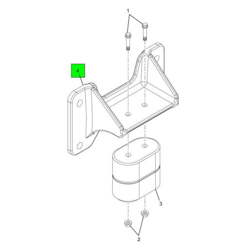3554205C3 Navistar International | Rubber Auxiliary Rear Bump Stop ...