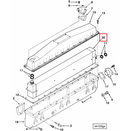 3411460 Cummins | Aftercooler Core | Source One Parts Center