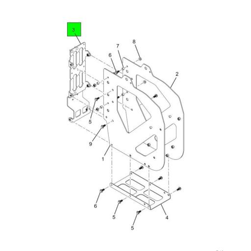 4128897C1 Navistar International | Rear Support 106 Gallon DEF Tank ...