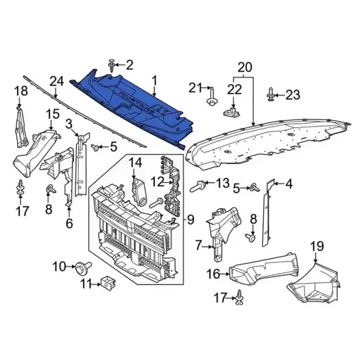 PR3Z16A238C Ford | Deflector Shield | Source One Parts Center