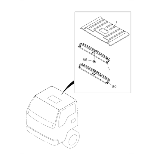 8-98064-273-0 Isuzu | Header Shelf Fastener | Source One Parts Center