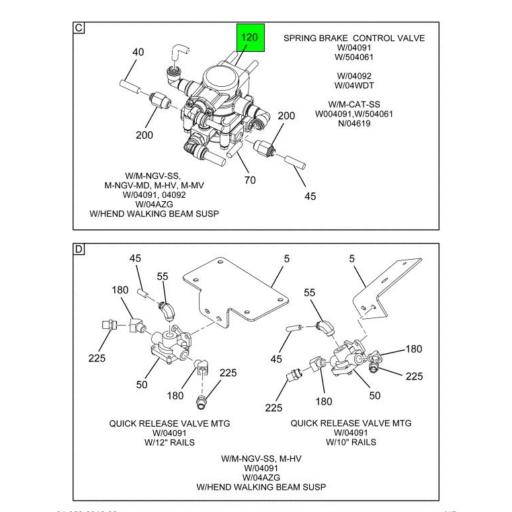 3821869C93 Navistar International | SR-7 Spring Brake Relay Valve ...