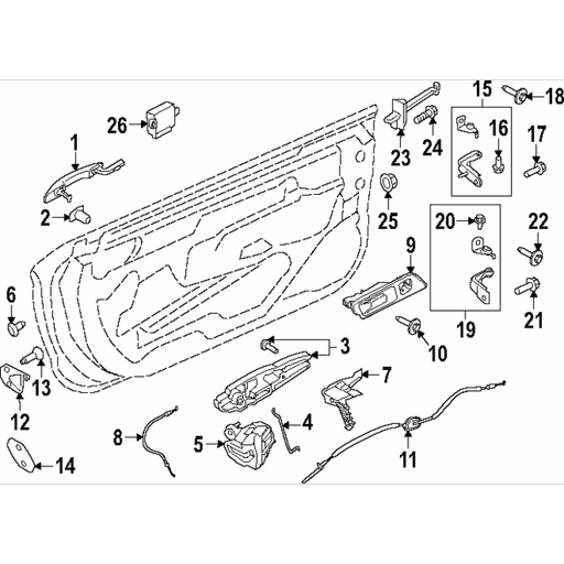 PR3Z6323552A Ford | Door Check arm strap | Source One Parts Center