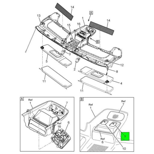 3600017C1 Navistar International | Lens Map Light Overhead Console ...