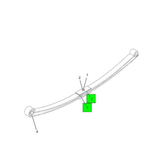 2508839C1 Navistar International | Front Spring Spacer 4 in x 032 in x ...