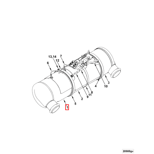 2880574RXCUM Kenworth | Inlet Catalyst Module | Source One Parts Center
