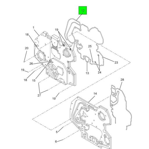 1818717C5 Navistar International | Front Cover Gasket | Source One ...
