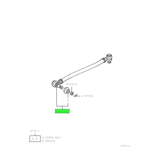 MC610224 Mitsubishi FUSO | Steering Draglink Assembly | Source One ...