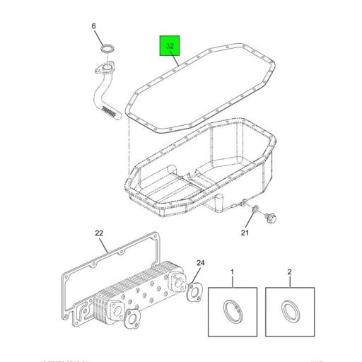 2597507C1 Navistar International | Oil Pan Gasket | Source One Parts Center