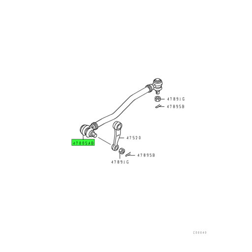MK470655 Mitsubishi FUSO | Steering Draglink Assembly | Source One ...
