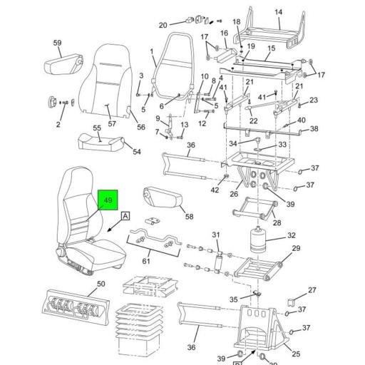 1698107C1 Navistar International | Seat Air Lumbar Support - 4 Pack ...