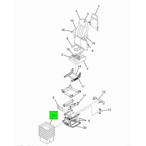 2505472C91 Navistar International | Seat Riser Bellows Kit | Source One ...