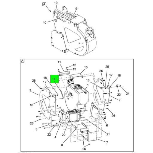 3615173C1 Navistar International | Nylon Insert Nut M10 x 15 - 10 Pack ...
