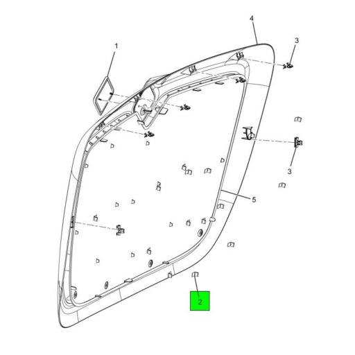 3596017C2 Navistar International | Bug Screen Retainer Clip | Source ...