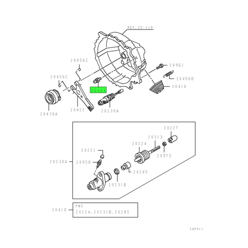 ME610100 Mitsubishi FUSO | Clutch Release Fork Fulcrum | Source One ...