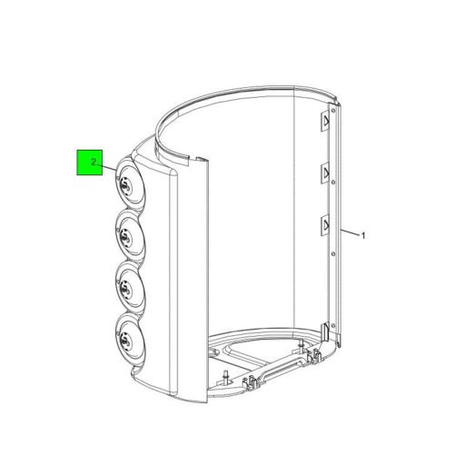 3827824C91 Navistar International | Air Cleaner Light Bar with Clear ...