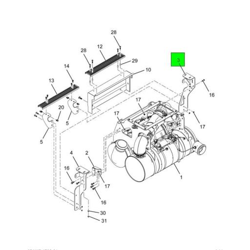 4014904C1 Navistar International | SUPPORT STEP- REAR AFTERTREATMENT ...