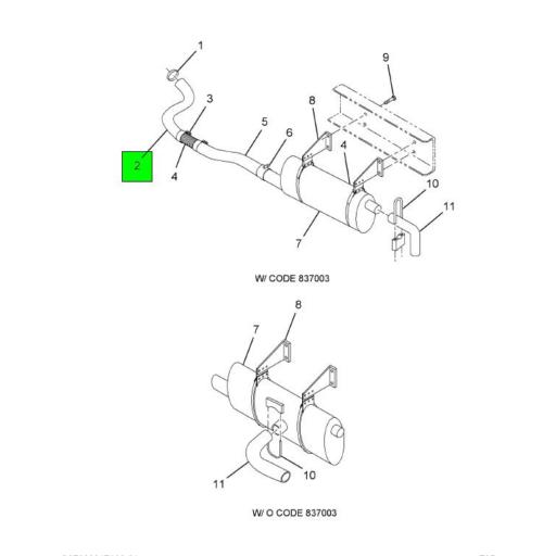2004798C1 Navistar International | Exhaust Pipe NGD DT466/DT530 Engines ...