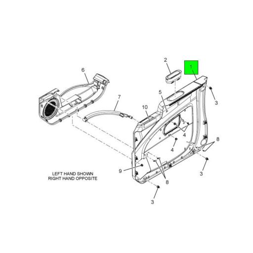 3661245C3 Navistar International | Door Panel Assembly Brick with Power ...