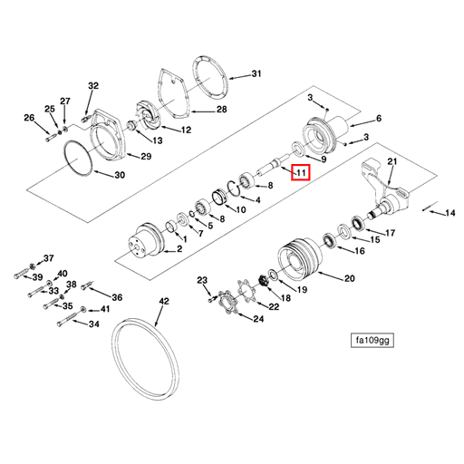 202969 Cummins | Water Pump Shaft | Source One Parts Center