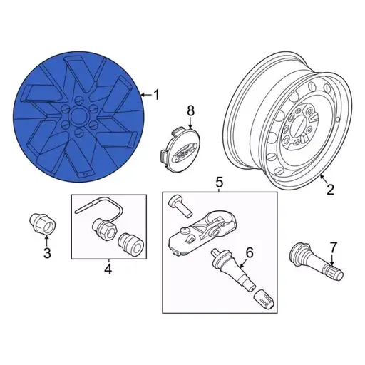 NL3Z1007C Ford | Wheel Rim 85 X 20 | Source One Parts Center
