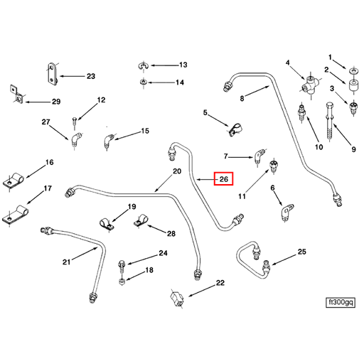 3020876 Cummins | Fuel Bypass Tube | Source One Parts Center