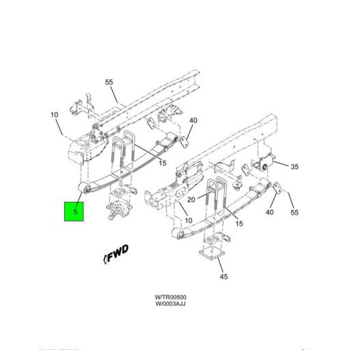 3869789C91 Navistar International | Front Chassis Spring 7K Taper ...