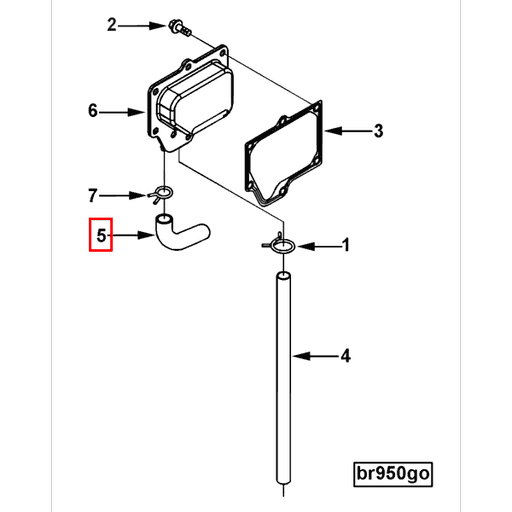 3948068 Cummins | Molded Hose | Source One Parts Center