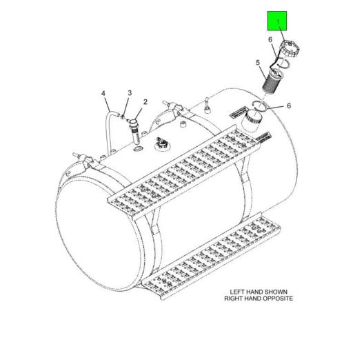 3596575C2 Navistar International | Locking Fuel Tank Cap Dual Tanks ...
