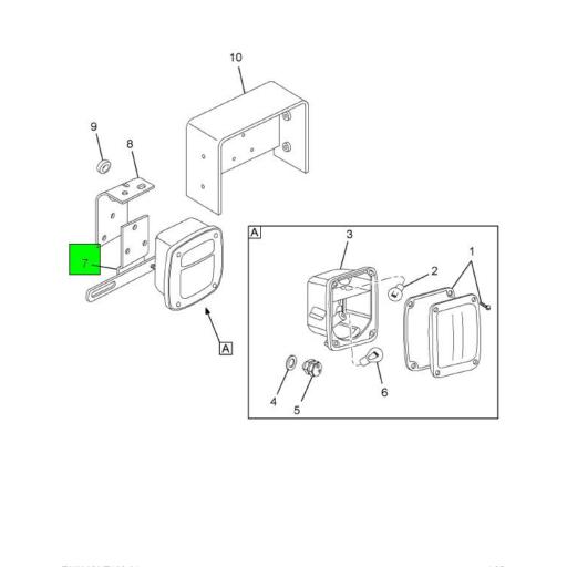 424536C1 Navistar International | License Plate Support Bracket ...