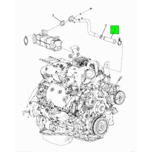 6042217C91 Navistar International | EGR Manifold Return Hose | Source ...