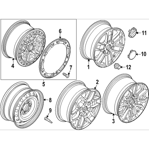 N1WZ1021A Ford | Ring Wheel Trim | Source One Parts Center