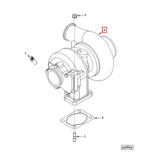 2837788 Cummins | Turbocharger | Source One Parts Center