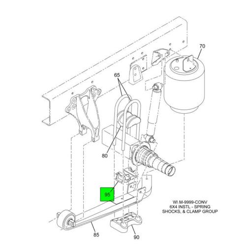 3601578C1 Navistar International | Rear Seat Spring 736 Degrees 4 in ...