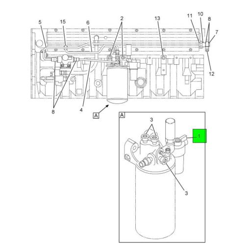 1836287C92 Navistar International | Fuel Filter Header Assembly ...