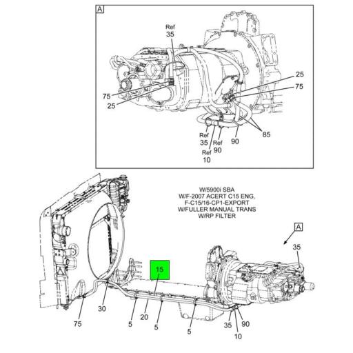 M10PR00092 Navistar International | Transmission Oil Cooler Hose ...