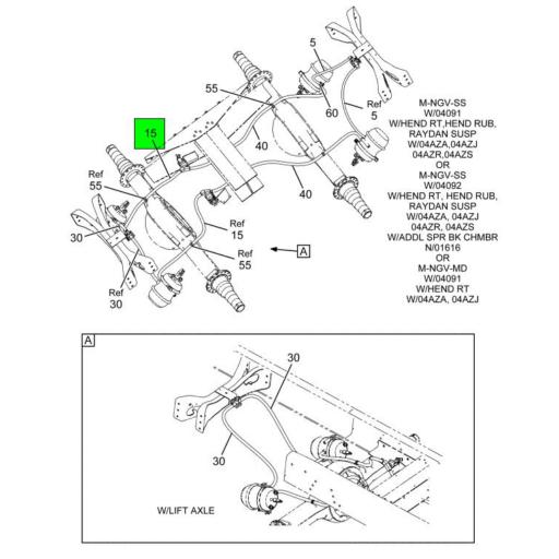 3576388C1 Navistar International | Flexible Air Hose 1/2 in ID 7/8 in ...