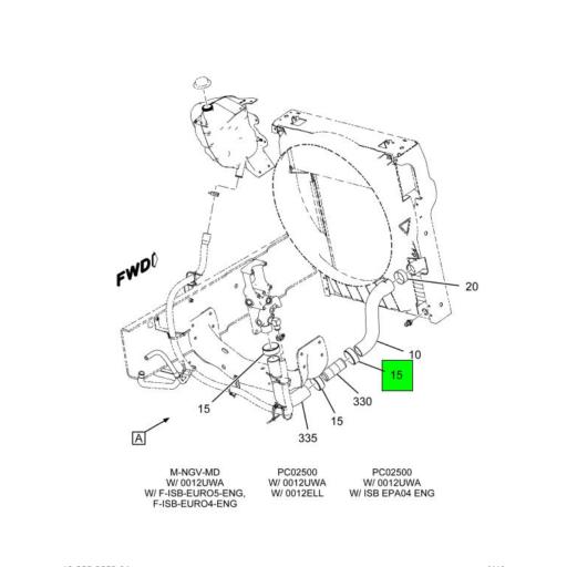 3550617C1 Navistar International | Radiator Inlet Clamp | Source One ...