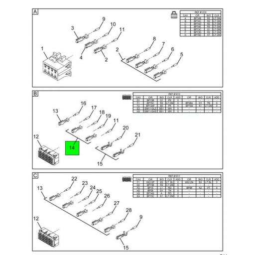 3536295C1 Navistar International | 280 Series Terminal Cable Female ...
