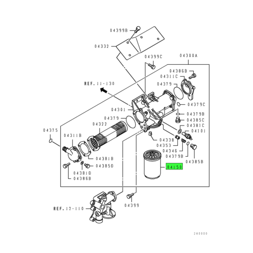 QY012302 Mitsubishi FUSO | Oil Filter | Source One Parts Center