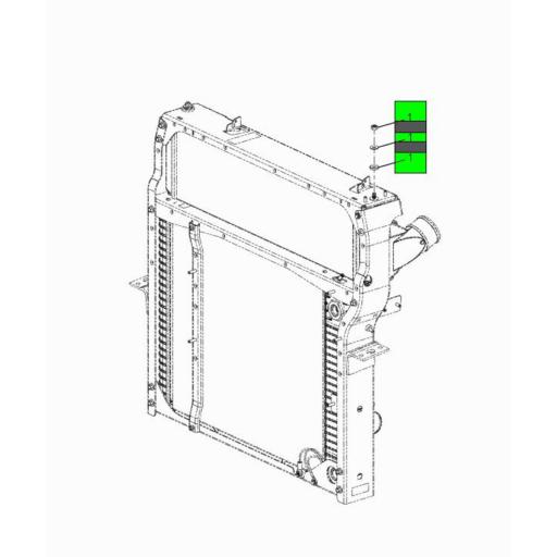 2512476C91 Navistar International | Charge Air Cooler CAC Mounting Kit ...