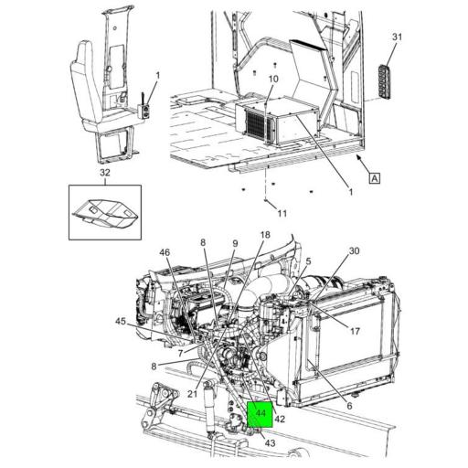 4077219C1 Navistar International | Swivel Brake Hose and Cable Guide ...