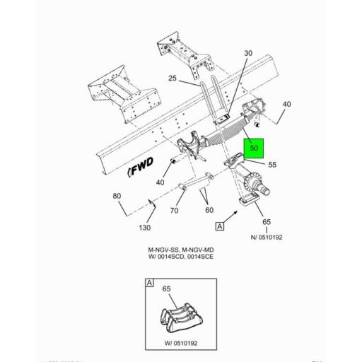 6093051C91 Navistar International | Rear Chassis Spring | Source One ...