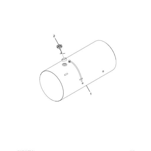2588204C93 Navistar International | Fuel Tank Aluminum Polished Right ...
