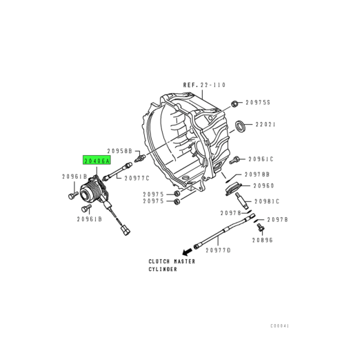ME540229 Mitsubishi FUSO | Clutch Release Concentric Cylinder Assembly ...