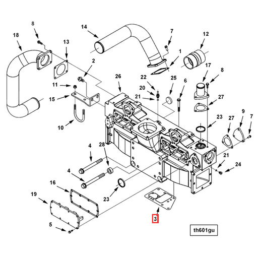 3332000 Cummins | Thermostat Housing Gasket | Source One Parts Center