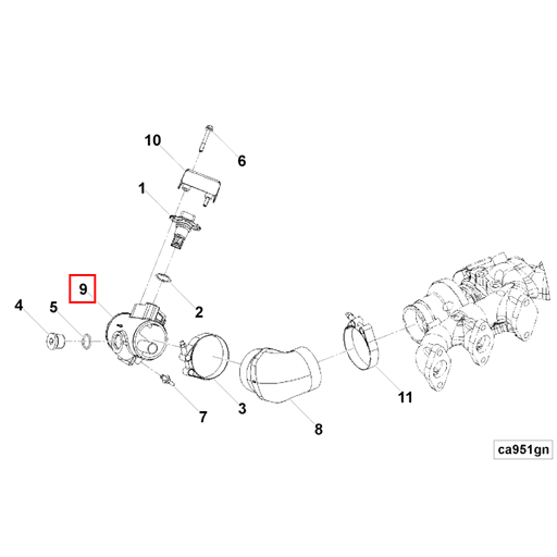 5367666 Cummins | Air Intake Connection | Source One Parts Center