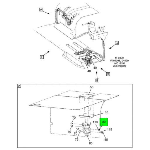 3673810C1 Navistar International | Air Elbow 90-Degree M16 Male to 1/2 ...